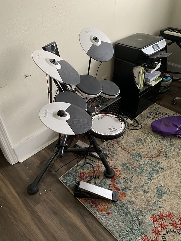 Roland V drum set 2018 Black and white | Reverb Australia