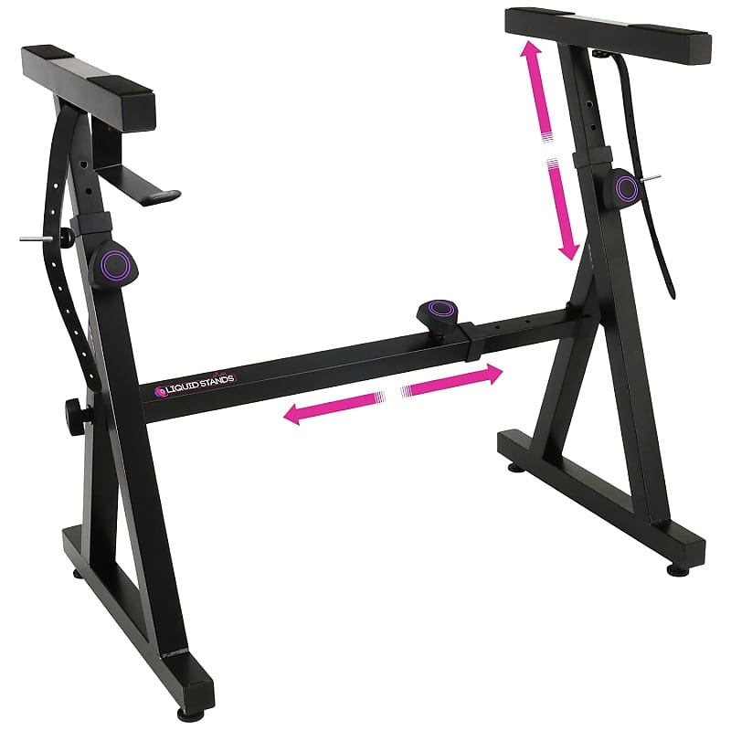 Piano Keyboard Stand - Z Style Adjustable And Portable Heavy | Reverb