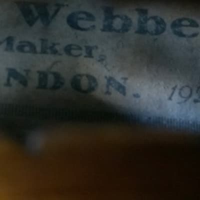 William Webbe Violin, London 1931 with appraisal | Reverb