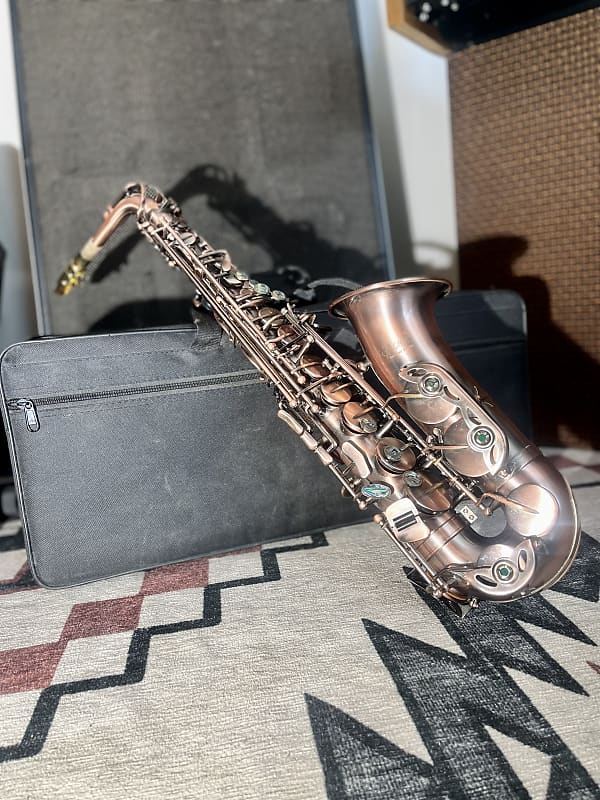 Slade Abalone Buttons Alto Saxophone Antique Copper | Reverb