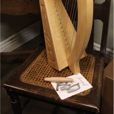 Roosebeck 12-String Celtic Style Baby Harp - Lacewood | Reverb