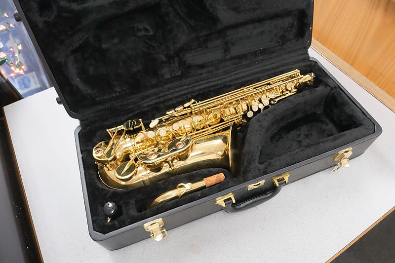 RS BERKELEY ALTO SAXOPHONE BRASS LAQUER VERY CLEAN WITH CASE | Reverb