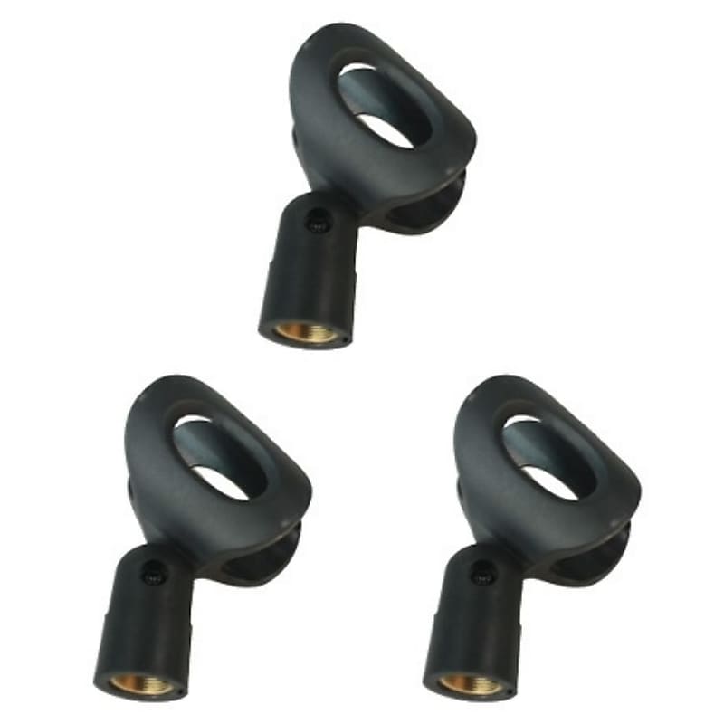 New 3 x Kohlt Standard Plastic Mic Microphone Stand Clips | Reverb