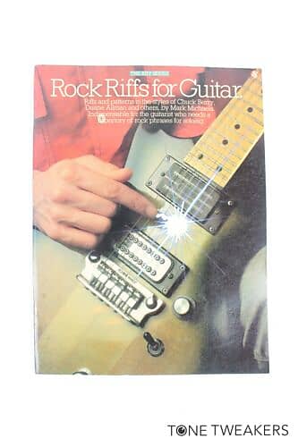 Rock Riffs For Guitar Mark Michaels 1984 Vintage Book Sheet | Reverb