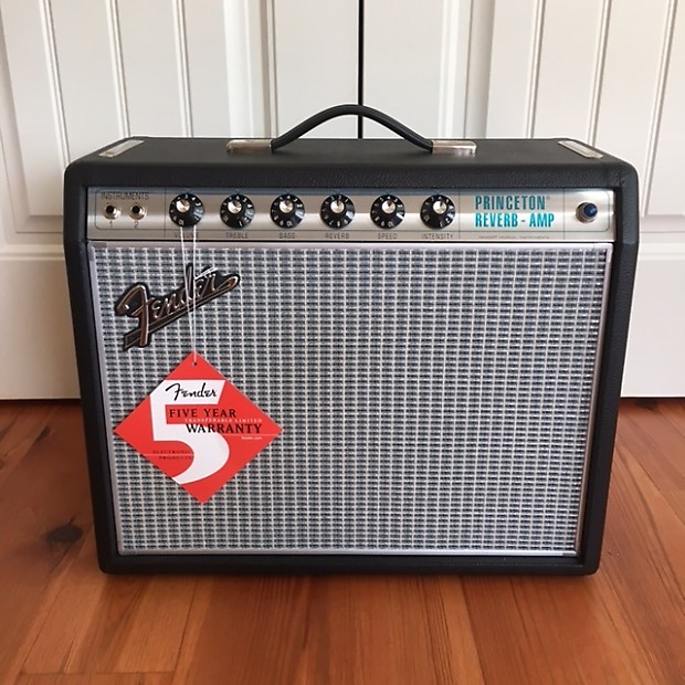 Fender '68 Princeton Reverb Reissue 2016 Black / Silver | Reverb