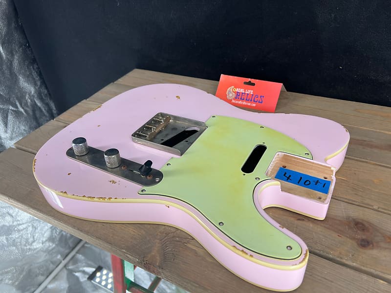 Real Life Relics Tele® Body Double Bound Aged Shell Pink #1 | Reverb