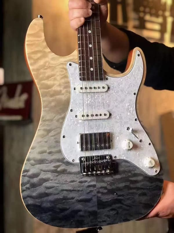 Keipro Deluxe KS-200 HSS 2021 Electric Guitar Black | Reverb Italia