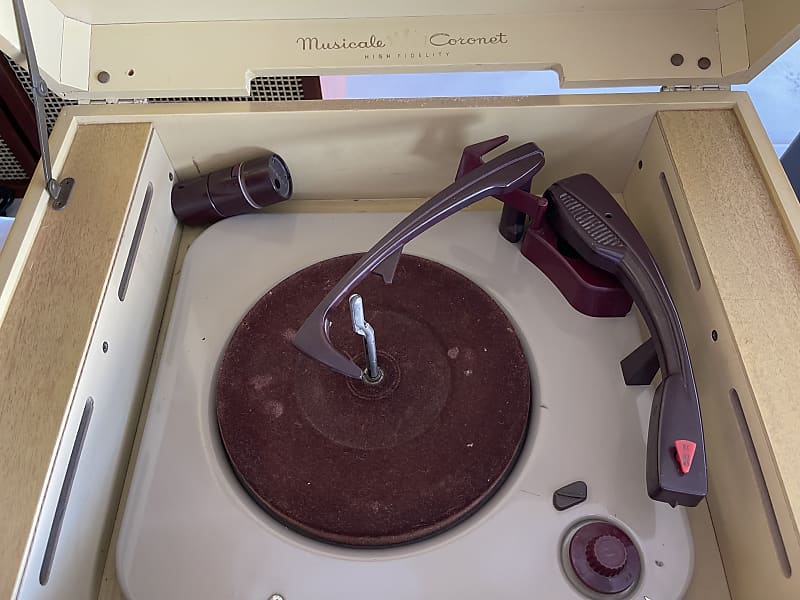 50’s Webcor “Musicale Coronet” Record Player w/ Original | Reverb