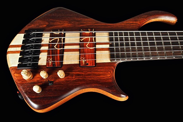 2015 Warrior Dran Michael 6-String Bass Aged Cocobolo & | Reverb
