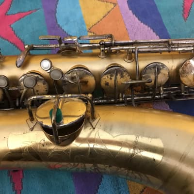 Conn Chu Berry Tenor Saxophone 1927 208xxx - Silver/Gold - | Reverb