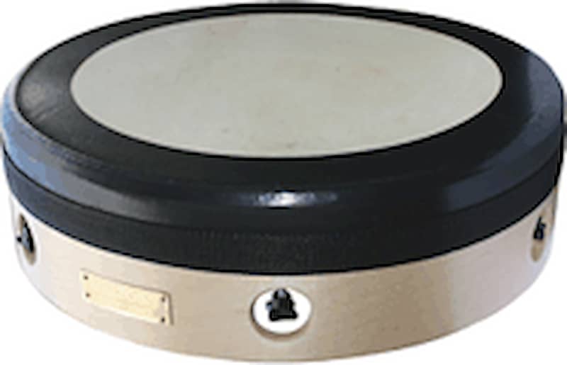 14 inch. Natural Tuneable Bodhran with Black Rim | Reverb