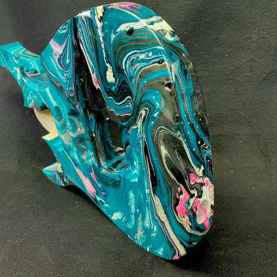 Swirled Maple LEFTY 6 string JEM style guitar body, HSH, AANJ | Reverb