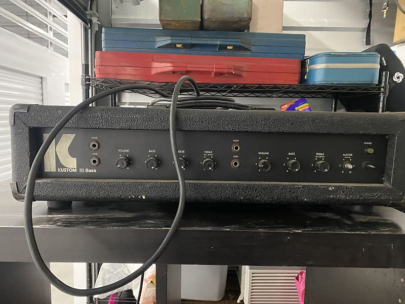 Kustom III BASS 1980s - Black | Reverb