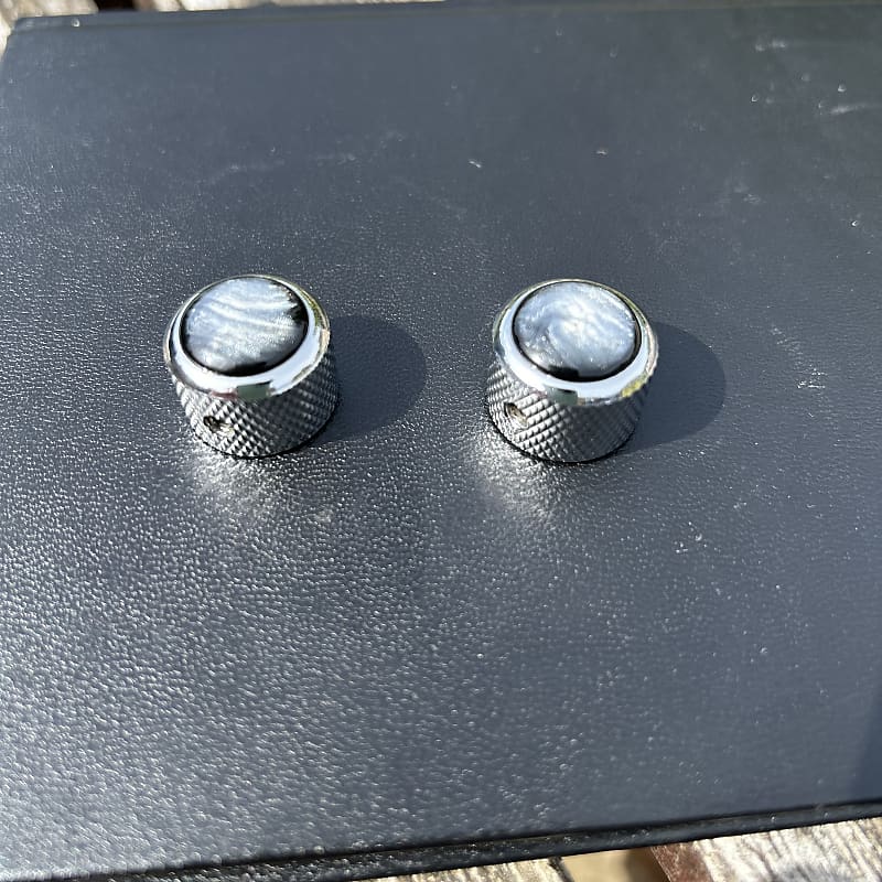2 x chrome Guitar volume and tone knobs - Chrome | Reverb UK