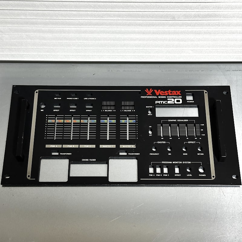 Vestax PMC-20 Front Panel 1993 - black | Reverb