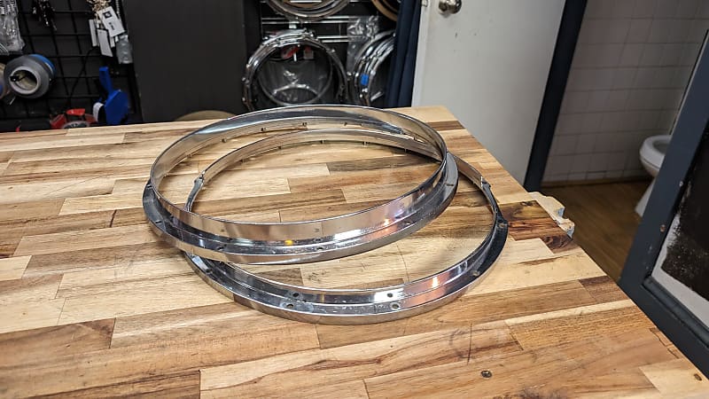 Yamaha 14" Aluminum Competition Hoop set - Chrome | Reverb