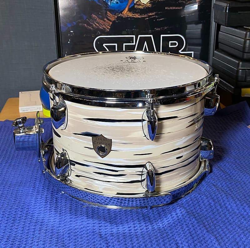 Sakae Trilogy 12"x9" Rack Tom 2010s Mint Oyster Pearl | Reverb