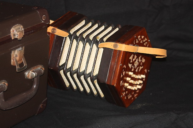 Lachenal 30 Button Anglo Concertina w/case 1920 | Reverb UK