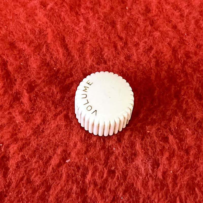 Harmony Silvertone Cupcake VOLUME knob c 1960 - Cream 1446 | Reverb