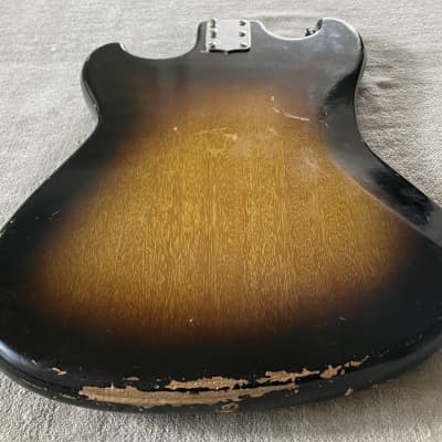 1960’s Victoria Loaded Bass Body Working Pickups Tobaccoburst | Reverb