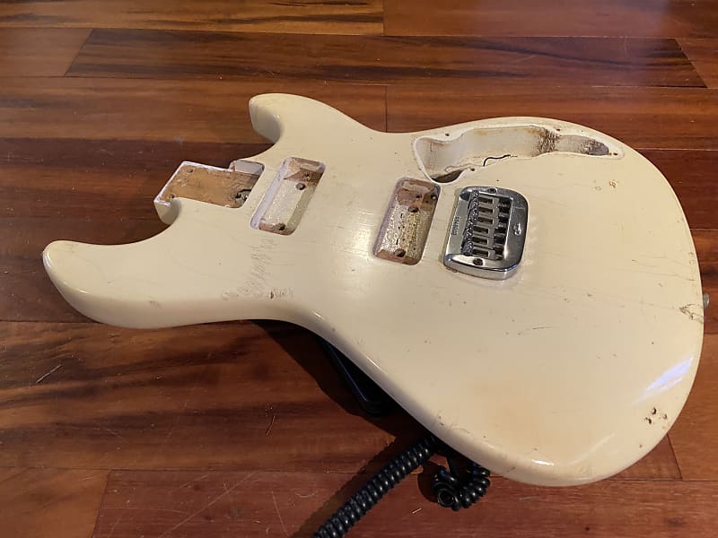Vintage 1981 G&L Leo Fender F100 Strat Body Rare White with | Reverb