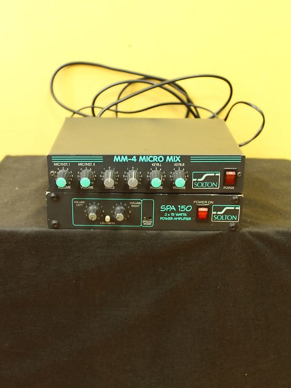 Mixer + Amp Solton MM-4 Micromix + SPA150 | Reverb