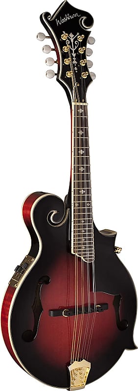 Washburn, 8-String Mandolin, Trans Wine Red (M3SWETWRK-D) | Reverb