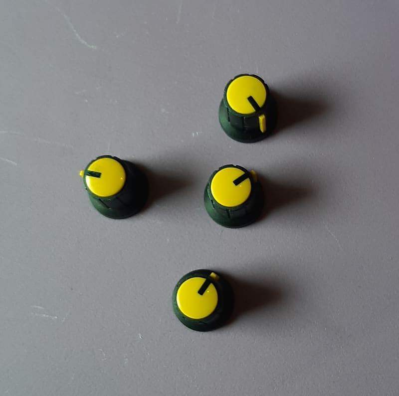 DOD Fx Series Knobs 1990s Yellow | Reverb