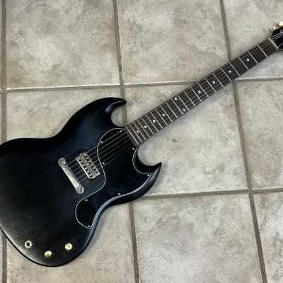 1963 Gibson SG Jr Junior modded faded Ebony Black relic with | Reverb