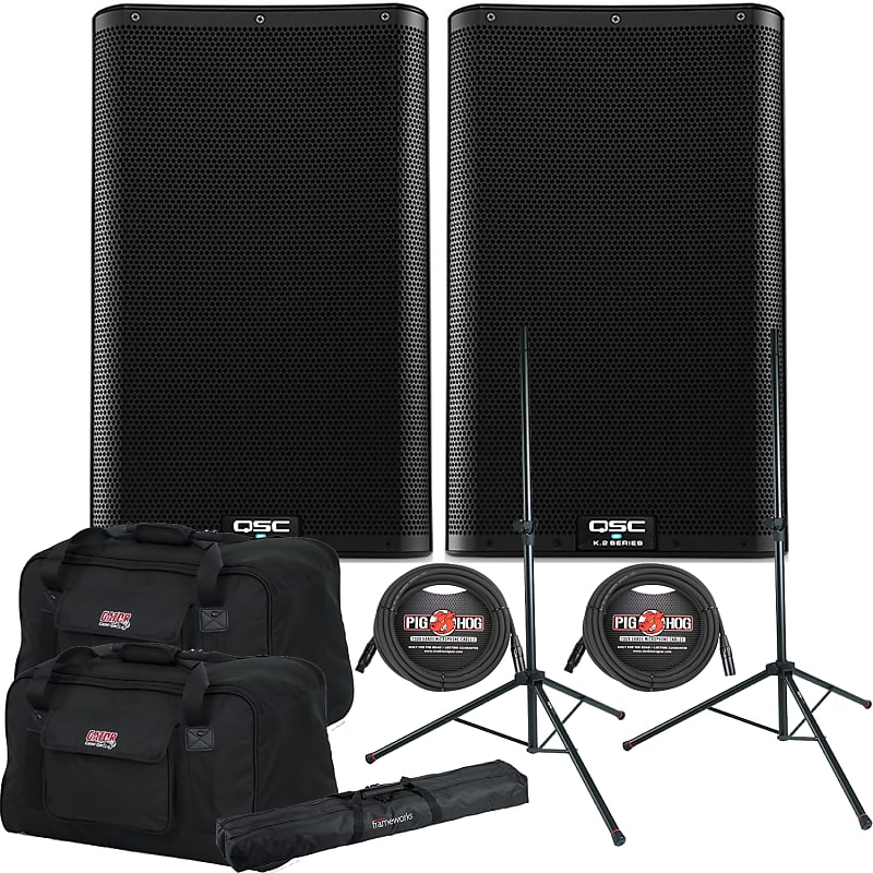 QSC K10.2 - K.2 Series Active 10" Loudspeakers (Pair) w/ | Reverb