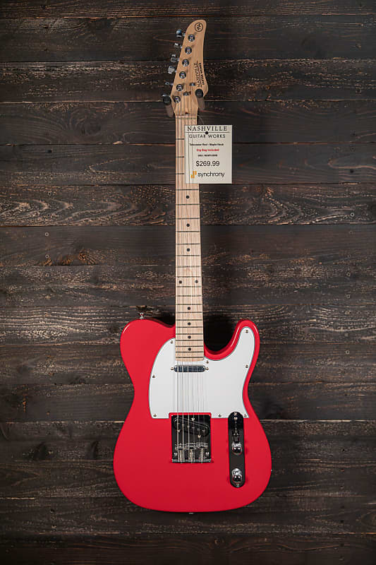 Nashville Guitar Works 125 Red Tele (Maple Neck) | Reverb