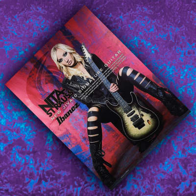 IBANEZ GUITARS NITA STRAUSS JIVA10 POSTER INSANELY RARE | Reverb