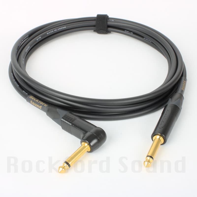 Canare GS-6 Guitar Cable | 1.5 FT | Straight to Right Gold | Reverb