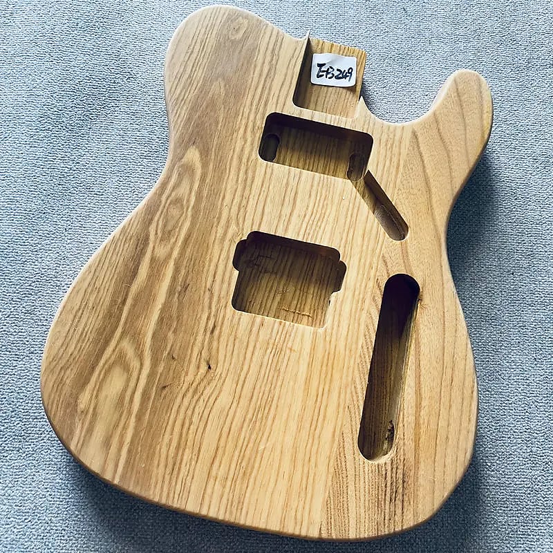Unfinished DIY Project Ash Wood Tele Style Guitar Body | Reverb