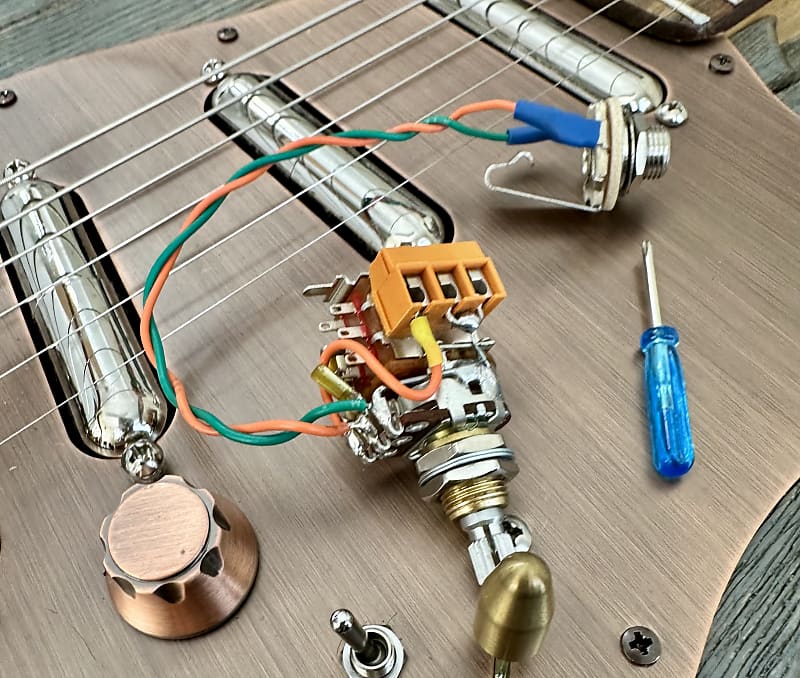 1 Modded-Out Volume Solderless BASS harness push / pull pot | Reverb