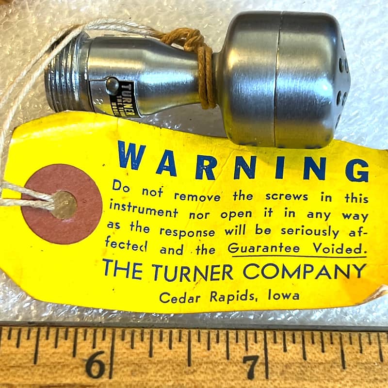 Mint 1940's Turner Model 81X Crystal Microphone, w/retail | Reverb