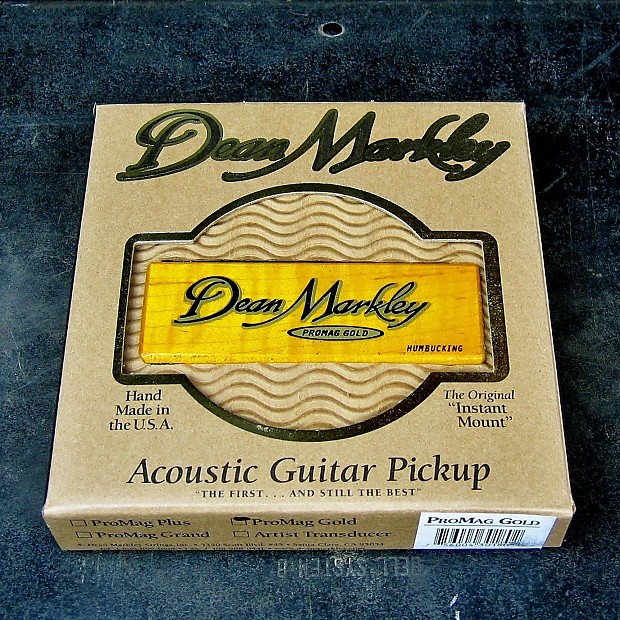 Dean Markley ProMag Gold Acoustic Guitar Humbucking Pickup | Reverb