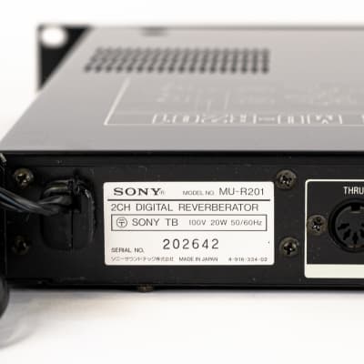 Sony MU-R201 MUR201 MU R201 Stereo Digital Reverb Rack Mount | Reverb