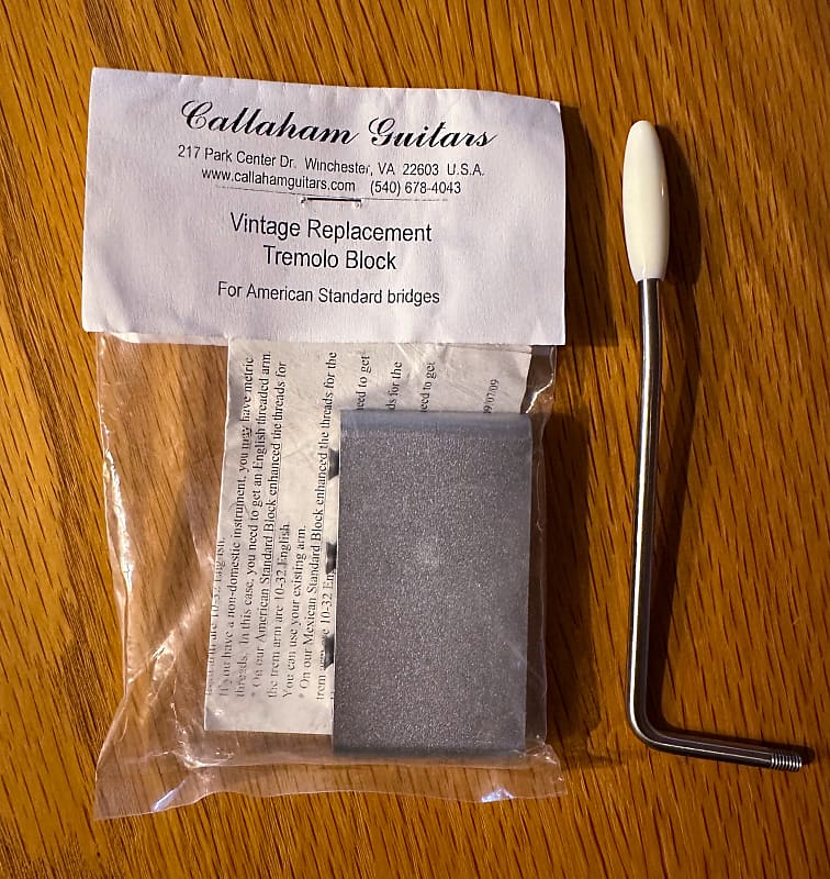 Callaham Tremolo Block & Stainless Steel Arm | Reverb