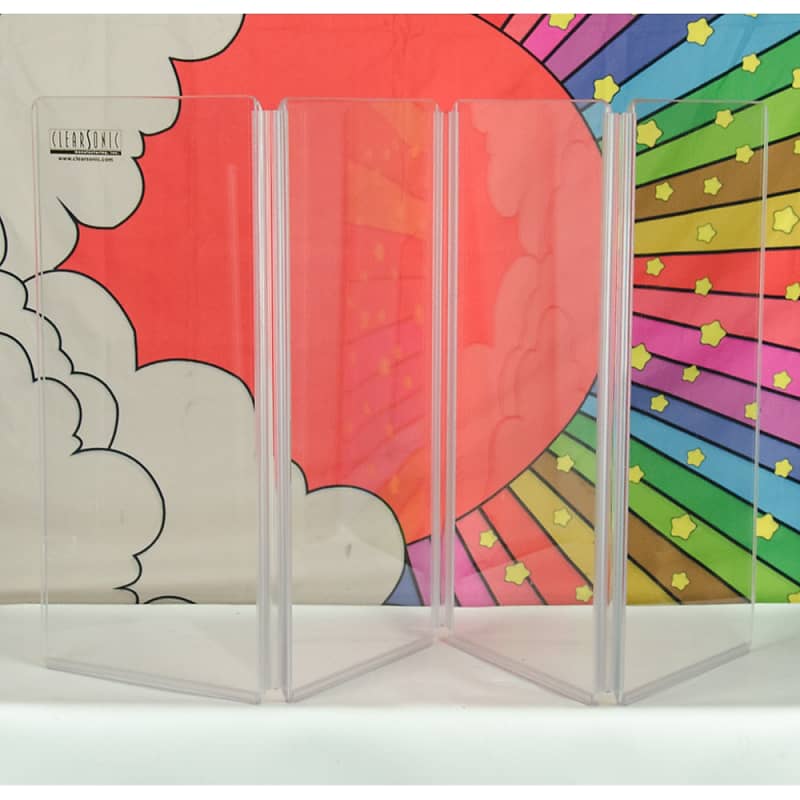 Used Clearsonic 4 panel Acrylic Shield System for guitar amps | Reverb