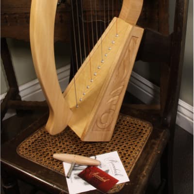 Roosebeck 12-String Celtic Style Baby Harp - Lacewood | Reverb