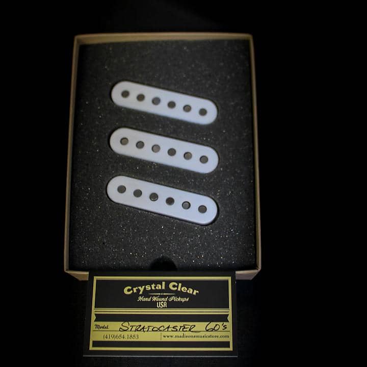 Crystal Clear Pickups - Handwound '60s Strat Pickups - White | Reverb