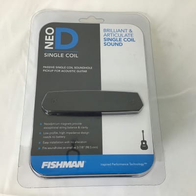 Fishman Neo-D Passive Soundhole Guitar Pickup Wood Grain | Reverb