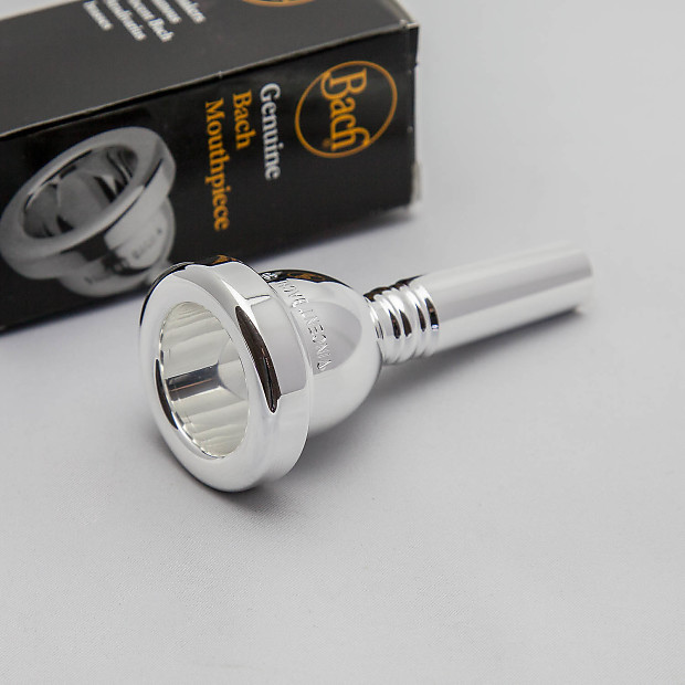 Genuine Bach 4G Large Shank Silver Trombone Mouthpiece NEW | Reverb