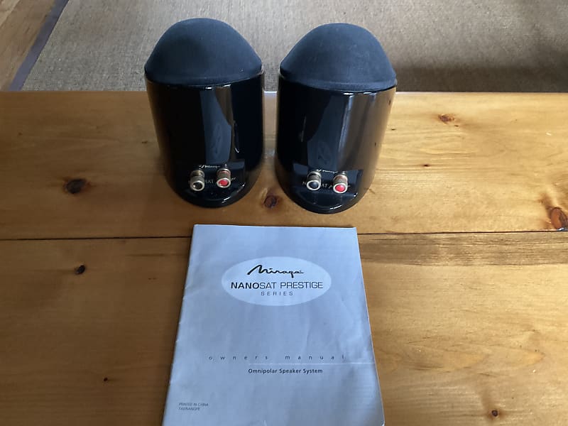 MIRAGE SPEAKER SYSTEM PAIR Nanosat Prestige Series - Black | Reverb