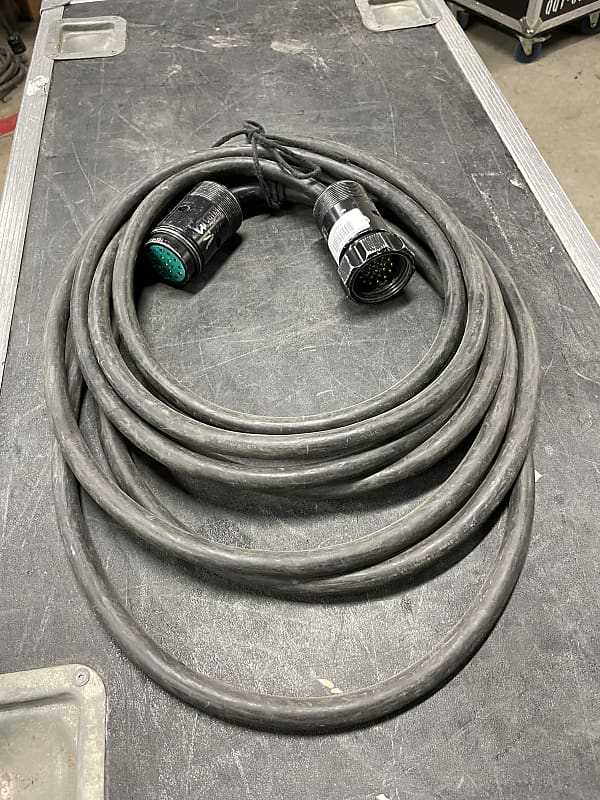 Socapex 25Ft 19 Pin 16AWG Male To Female Cable - Black | Reverb