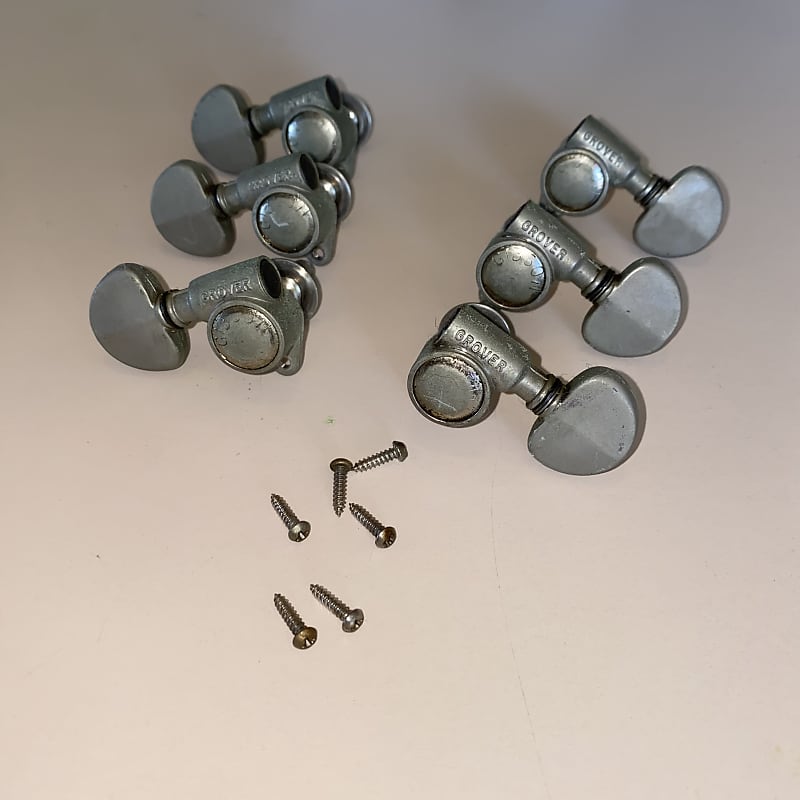 Gibson-Branded Grover Tuners 1970s - Nickel | Reverb