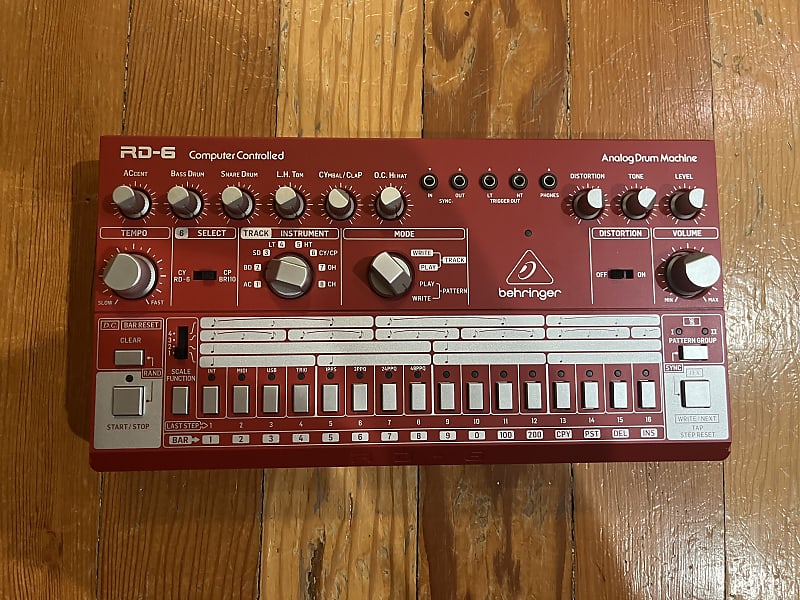 Behringer RD-6-RD Analog Drum Machine 2020 - Present - Red | Reverb