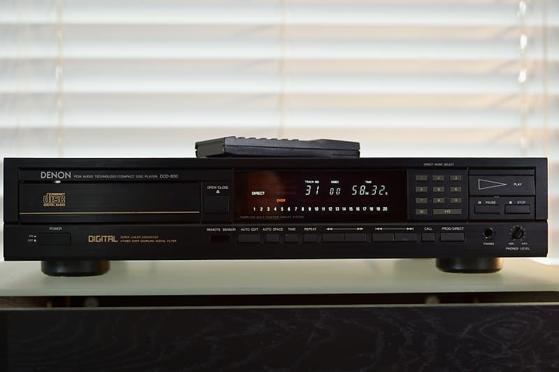 1987 DENON DCD-800 CD Player with Remote | Reverb