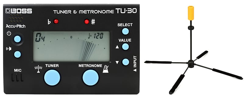 Boss TU-30 Metronome and Tuner Bundle with Hercules Stands | Reverb